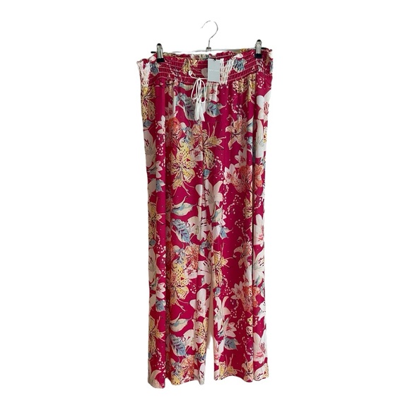 west loop | Pants & Jumpsuits | West Loop Womens Size L Pink Floral ...